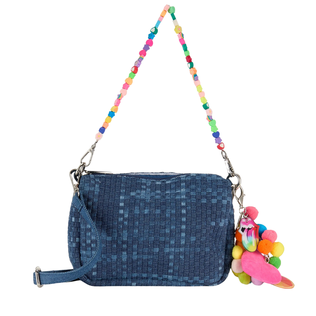 Accessories Bari Lynn Bag Denim Weave Bag Charm Strap - Frankie's on ...