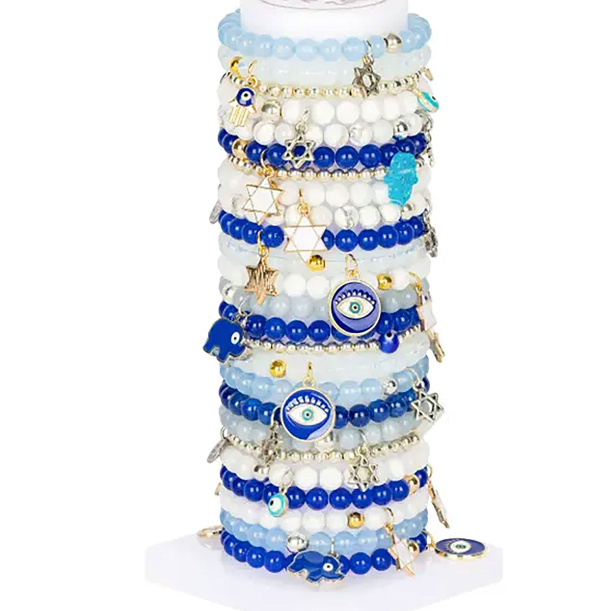 Hanukkah Gifs Hanukkah Glass Bead Bracelet - Frankie's on the Park